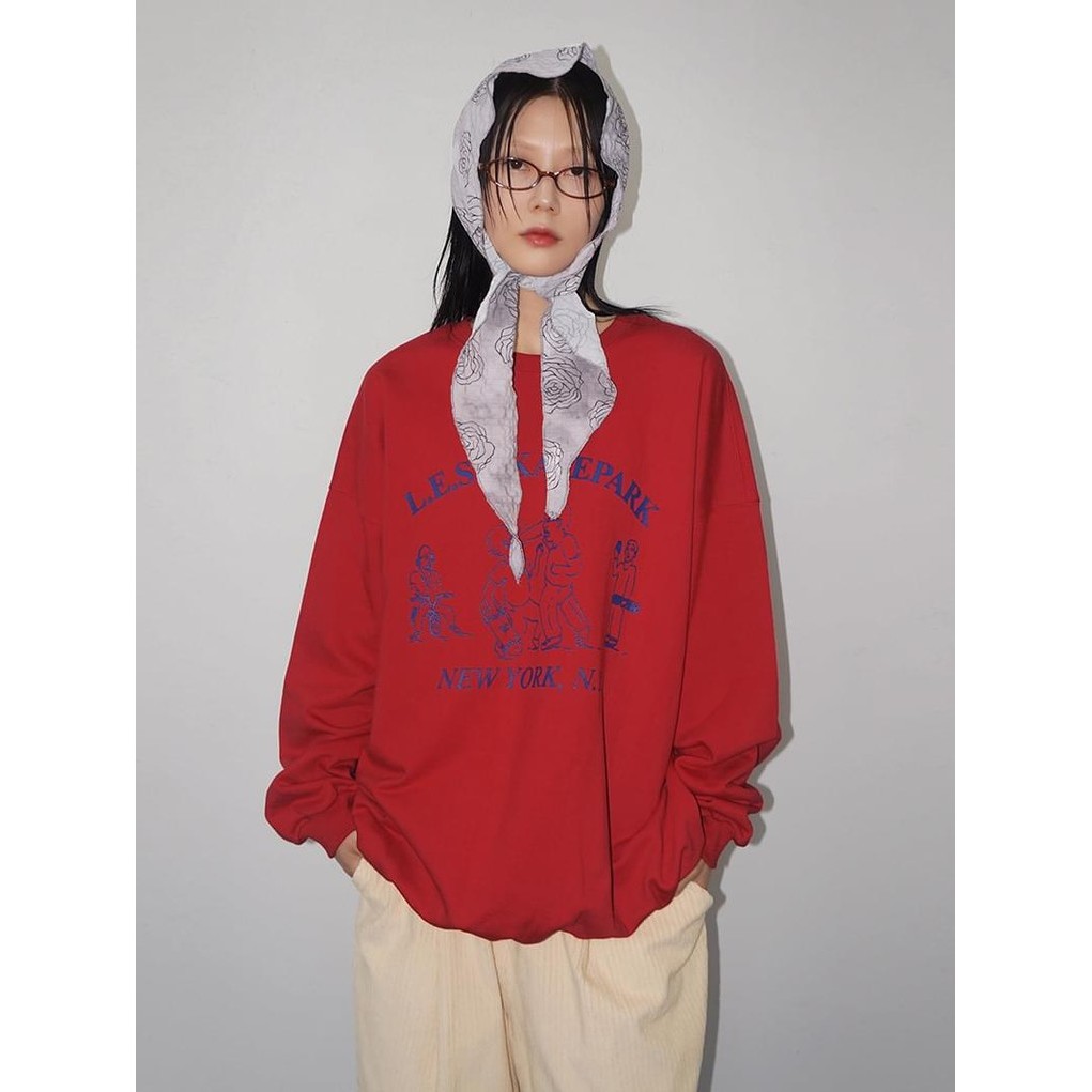 Codibook｜韓國 AAKE SKATE OVER MTM[預購]長袖上衣 大學T 女裝 | 蝦皮購物