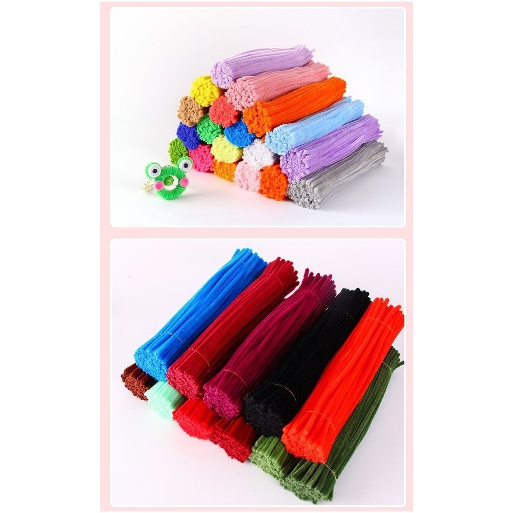 🔥臺灣出貨🔥扭扭棒超密絨昊羽彩條毛條diy手工製作花束材料包馬卡龍多色批髮hhfoof | 蝦皮購物