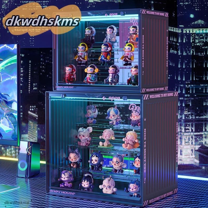 【台灣出貨】盲盒收納展示架 大容量 亞剋力集裝箱 透明 防塵 泡泡瑪特展示盒 手辦展示櫃YYDS | 蝦皮購物