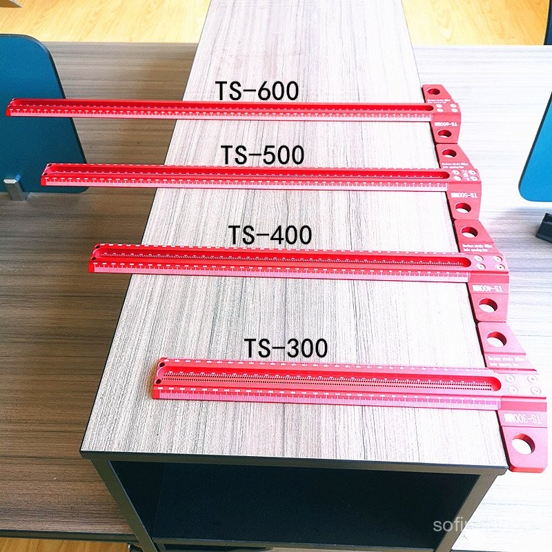TS 木工畵綫尺 直角尺 洞洞尺 T型劃綫尺 多功能尺 木工工具【臺灣出貨】 XAQA | 蝦皮購物