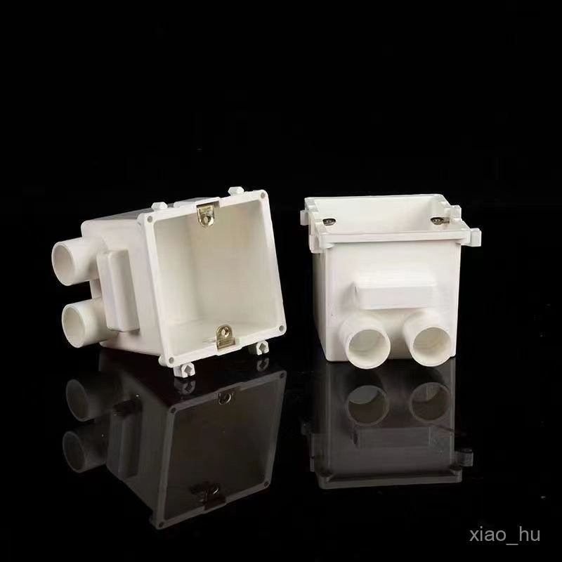 集成拚裝穿筋盒PVC75 86型工程 闇盒底盒7公分高帶杯梳預埋接綫盒 | 蝦皮購物