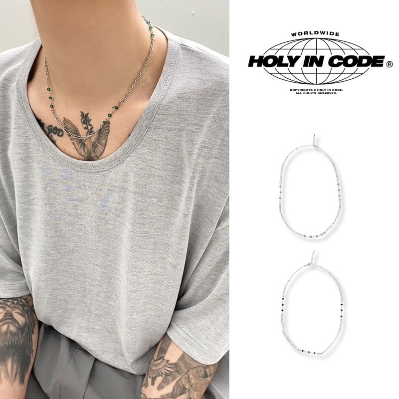 【JIN】現貨！HOLY IN CODE No.8833 兩色寶石項鍊 | 蝦皮購物