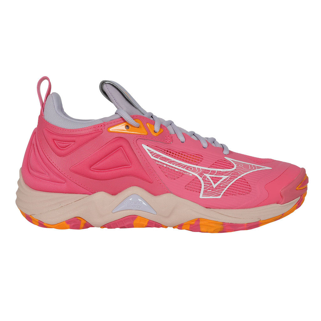 MIZUNO WAVE MOMENTUM 3 男排球鞋( 訓練 運動「V1GA231231」 粉紅靛灰白 | 蝦皮購物
