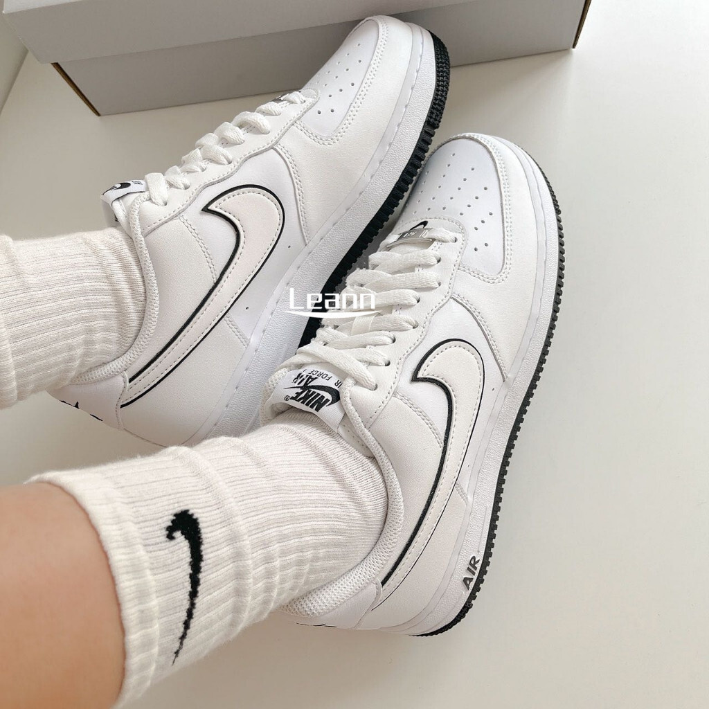 【卡爾】NIKE AIR FORCE 1 LOW 白黑 白灰 AF1 低筒 穿搭 休閒鞋 DV0788-103-100 | 蝦皮購物