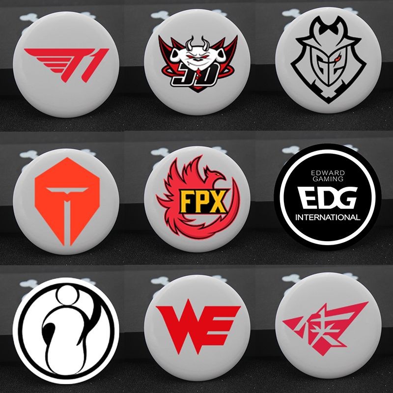免運 英雄聯盟 LOL 周邊徽章 應援徽章 戰隊徽章 T1 BLG SKT RNG LDG 電競胸針 徽章 胸章 | 蝦皮購物