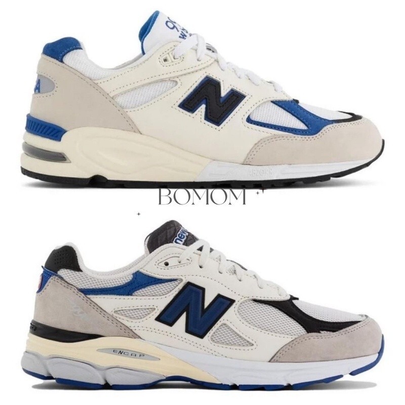 【日本代購】New Balance 990 米白 藍 NB990 v2 v3 慢跑 M990WB2 M990WB3 | 蝦皮購物