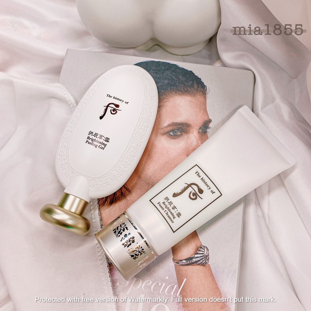 【Mia1855】韓國 Whoo 后 拱辰享雪白煥膚凝膠 雪 去角質 凝膠 洗面乳 去角質套盒 | 蝦皮購物