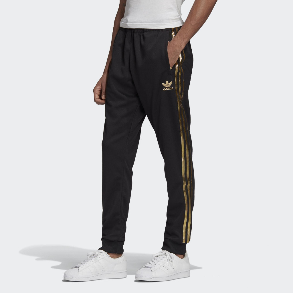 🕊️【Princess PEPE】Adidas ORIGINALS SST 24 50週年黑金 運動長褲 GK0656 | 蝦皮購物