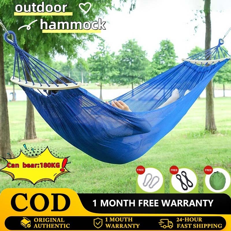 Outdoor hammock duyan camping equipment for double adult big | 蝦皮購物