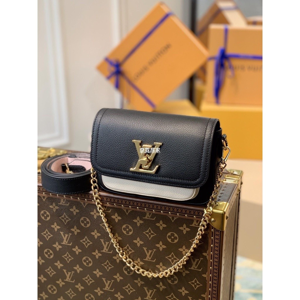 [奈奈]二手正品 LV Lockme Tender cross-body bag M58557黑色 | 蝦皮購物