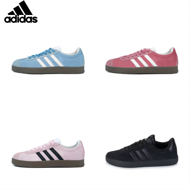 [Go.T]ADIDAS VL COURT HQ1802 粉红草莓 藍白 黑 | 蝦皮購物