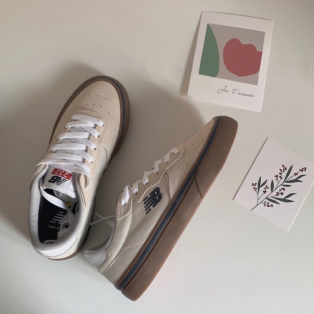 NEW BALANCE 232 NB 燕麥 米白 焦糖底 大地色 AM232WGH | 蝦皮購物
