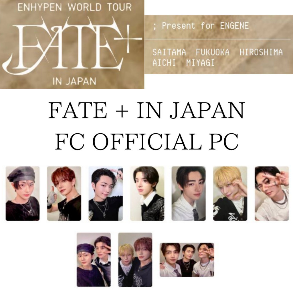 ENHYPEN WORLD TOUR FATE PLUS IN JAPAN FC 官方照片卡 | 蝦皮購物