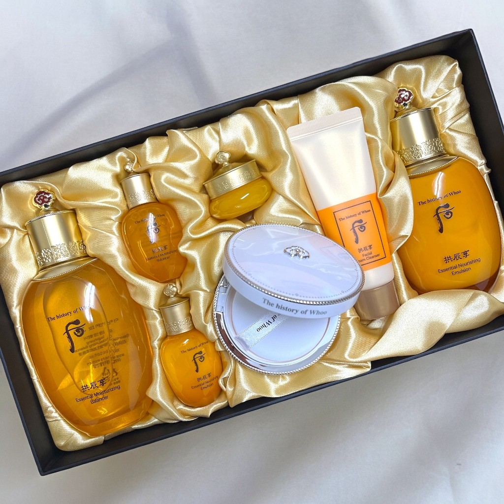 【Mia1855】Whoo 后 最新款 拱辰享水乳面霜套盒 化妝水 乳液 秘貼 循環精華 自生精華 拱辰享套 韓國境內 | 蝦皮購物