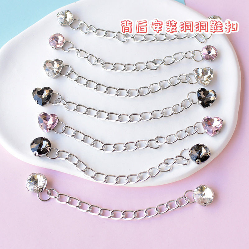 【Daily Joy】厚底洞洞鞋配飾diy金屬鏈條珍珠水鉆鋯石扣裝飾鞋扣拖鞋 洞洞鞋鞋扣 鞋花 配飾 裝飾 飾品 適配c | 蝦皮購物