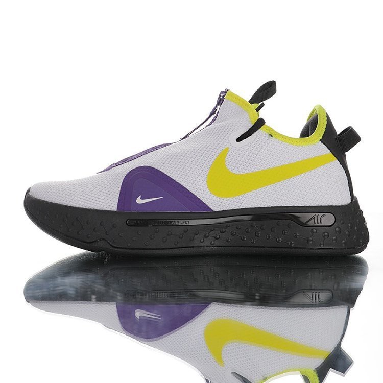 NIKE PG4 EP OREO 全掌氣墊 大網面 超透氣 緩震 男生藍球鞋 白黑紫黃潑墨 CD5082-501 | 蝦皮購物