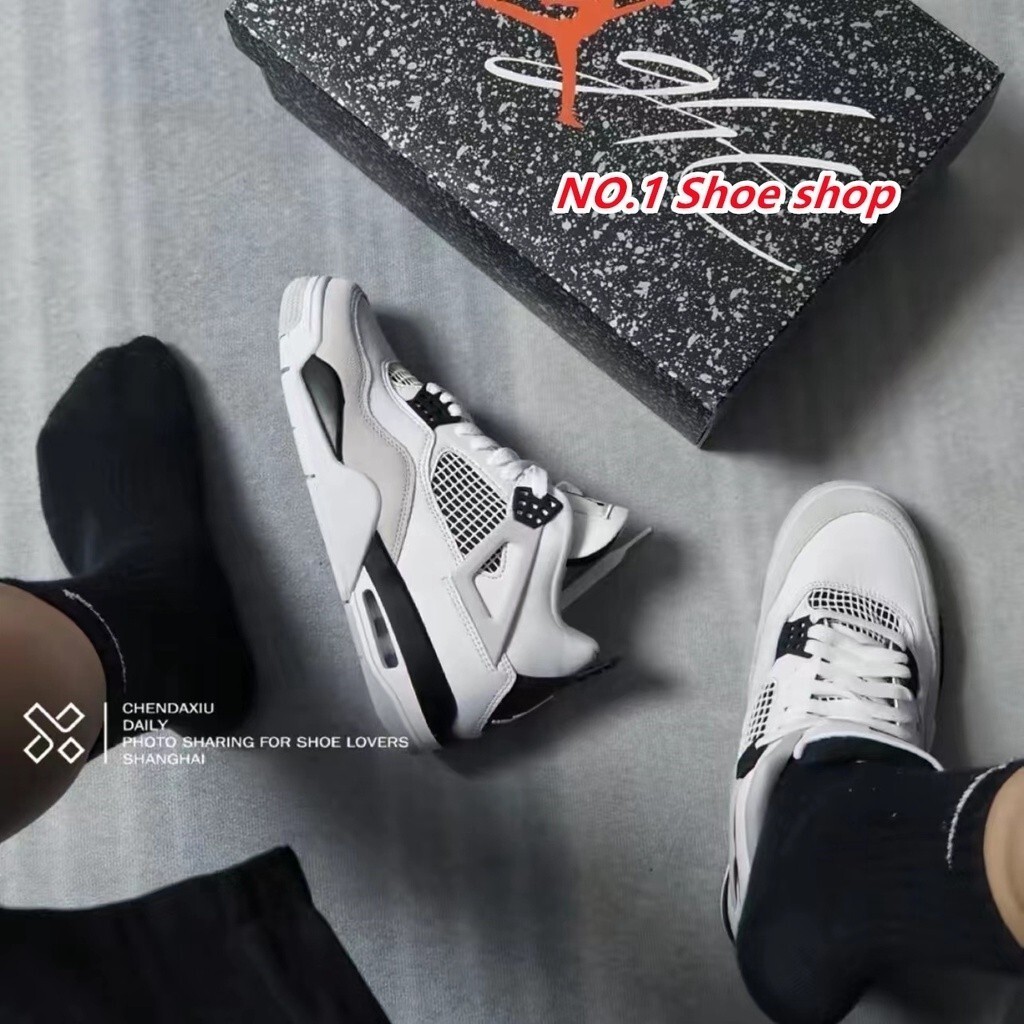Air Jordan 4 Retro Military Black 灰白黑 水泥白 籃球鞋 DH6927-111 | 蝦皮購物