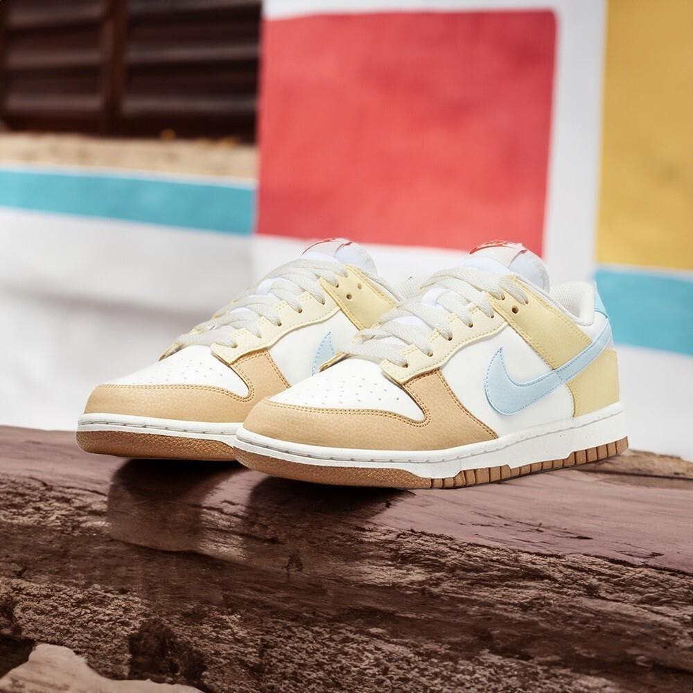 【日本嚴選】NIKE DUNK LOW NEXT NATURE YELLOW 白棕藍FZ4347-100 | 蝦皮購物