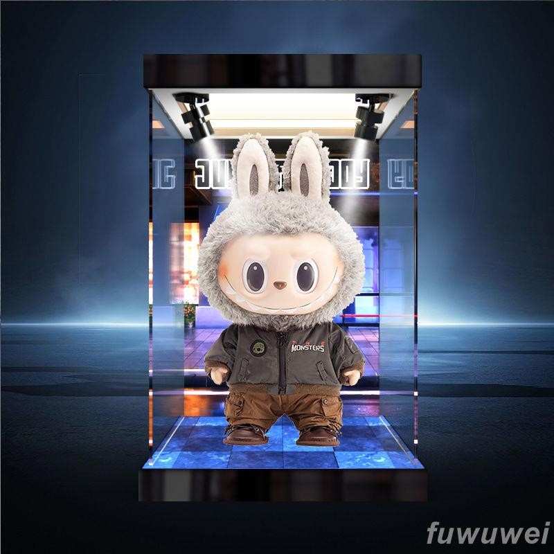上新 亞克力防塵展示盒適用 LABUBU JUMP FOR JOY搪膠毛絨公仔手辦收納 fuwuwei | 蝦皮購物