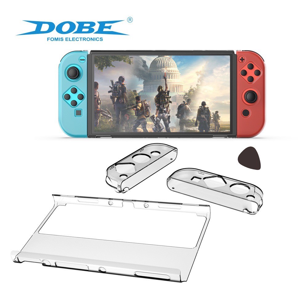 【快速出貨】 DOBE switch oled 水晶殼 透明殼 PC 分體式 水晶殼 防摔殼 保護殼 NS | 蝦皮購物