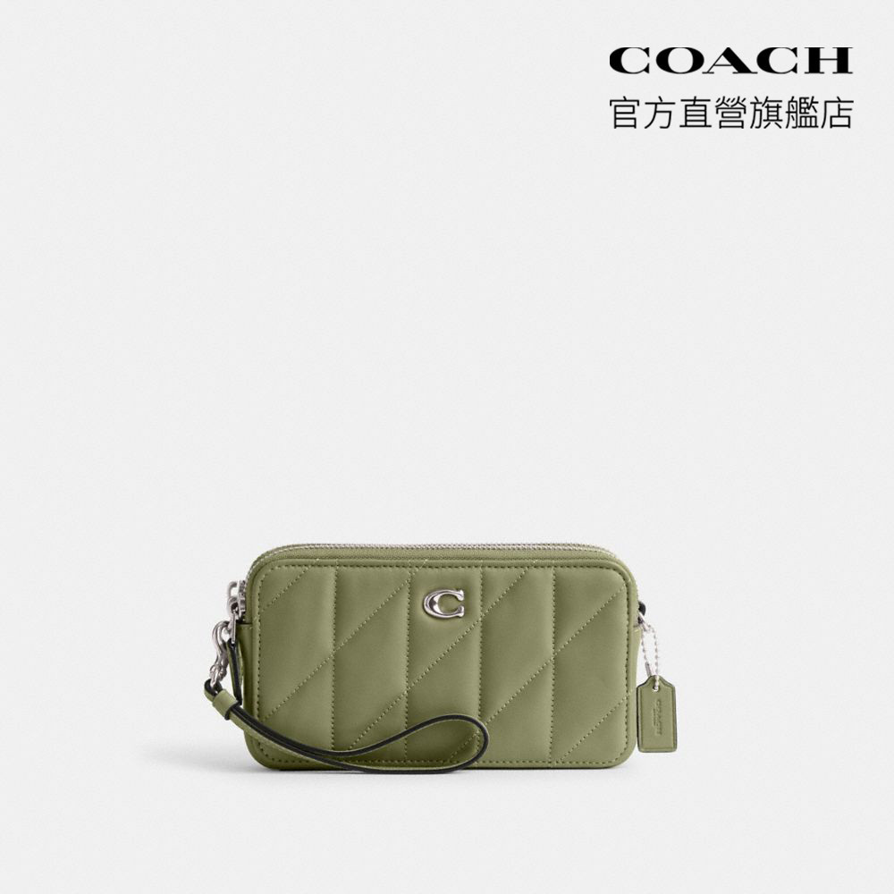 【COACH】KIRA PILLOW絎縫斜挎包-LH/苔蘚色(CM531)｜官方直營 | 蝦皮購物