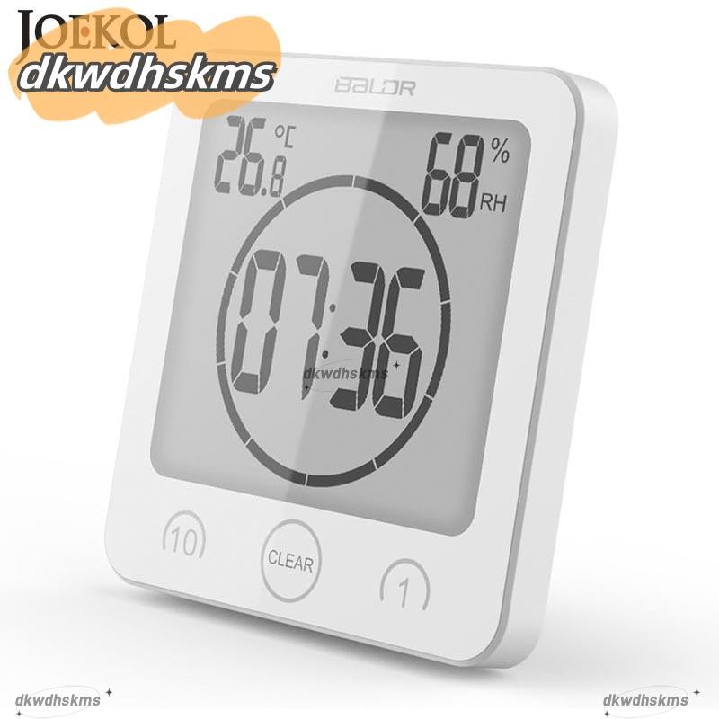 【台灣出貨】LCD數字防水浴室掛鐘淋浴鐘定時器溫度濕度廚房洗手間定時器YYDS | 蝦皮購物