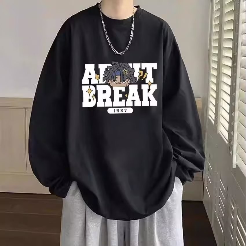 M-8XL 大呎碼男t恤男 美式復古上衣 oversize t恤 寬鬆長T 男生衣服 夏季潮流印花短袖 落肩長袖上衣 | 蝦皮購物