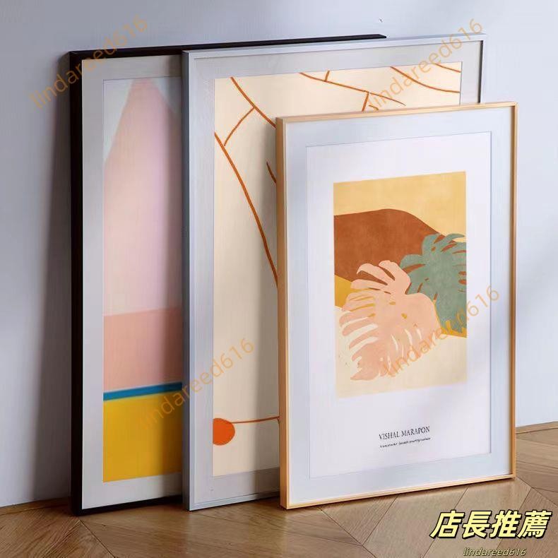 ~客製化 A2 A3 A4鋁合金畫框 大號簡約窄邊外框 2K 4K8開廣告海報框 拼圖框掛牆 十字繡鑽石畫框 | 蝦皮購物