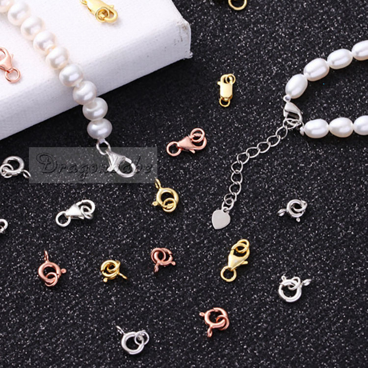 【DB銀飾】S925純銀項鏈鎖扣連接扣手鏈項鏈DIY配件材料扣頭 彈簧龍蝦頭鎖扣 | 蝦皮購物