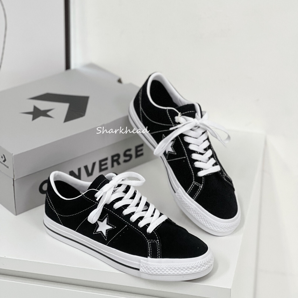 日本代購Converse One Star Pro 麂皮 黑 低筒 滑板鞋 全黑 171327C | 蝦皮購物