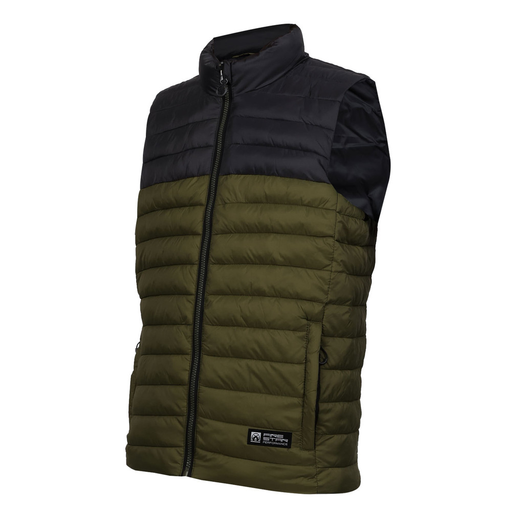 FIRESTAR 男雙面穿鋪棉背心(立領外套 保暖 雙面穿「H3335-60」 黑軍綠 | 蝦皮購物