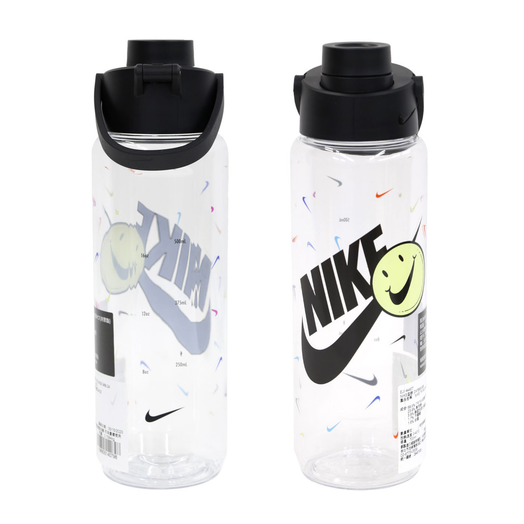 NIKE TR RECHARGE 大口徑水壺 24OZ(運動水壺 700ml「N100432096824」 透明黑黃彩 | 蝦皮購物