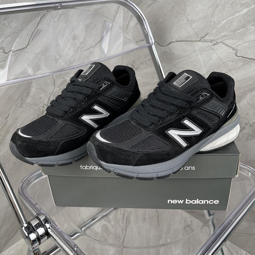 NEW BALANCE 990 V5 美國製 黑白 慢跑鞋 男女鞋 M990BK5 | 蝦皮購物