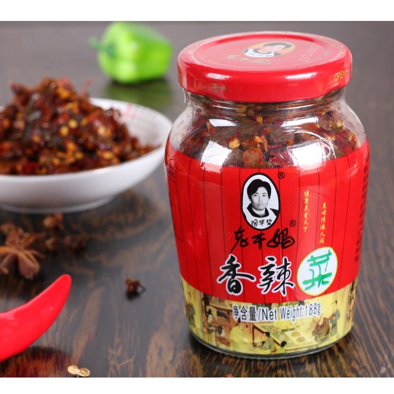 📢三天出貨📢代購陶華碧老幹媽香辣菜 188g/瓶裝 醃小鹹菜拌飯醬下飯菜貴州特産風味 | 蝦皮購物