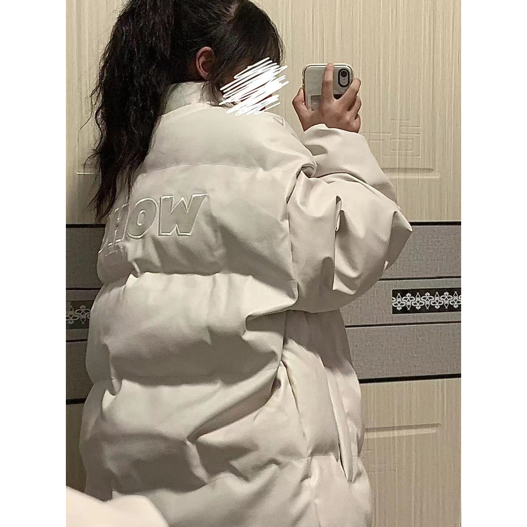 【吉野姐姐】冬天必備 S-4XL 胖mm大碼韓國立領鋪棉麵包外套 韓係穿搭 高街皮麵棉服女 保暖外套 麵包服 女生外套 | 蝦皮購物