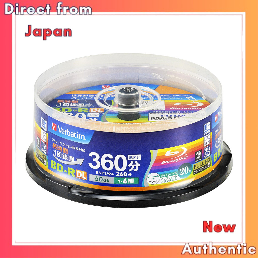 Verbatim Verbatim 單燒錄藍光光碟 BD-R DL 50GB 單面雙層 1-6 倍速 20 光碟 已確認 | 蝦皮購物