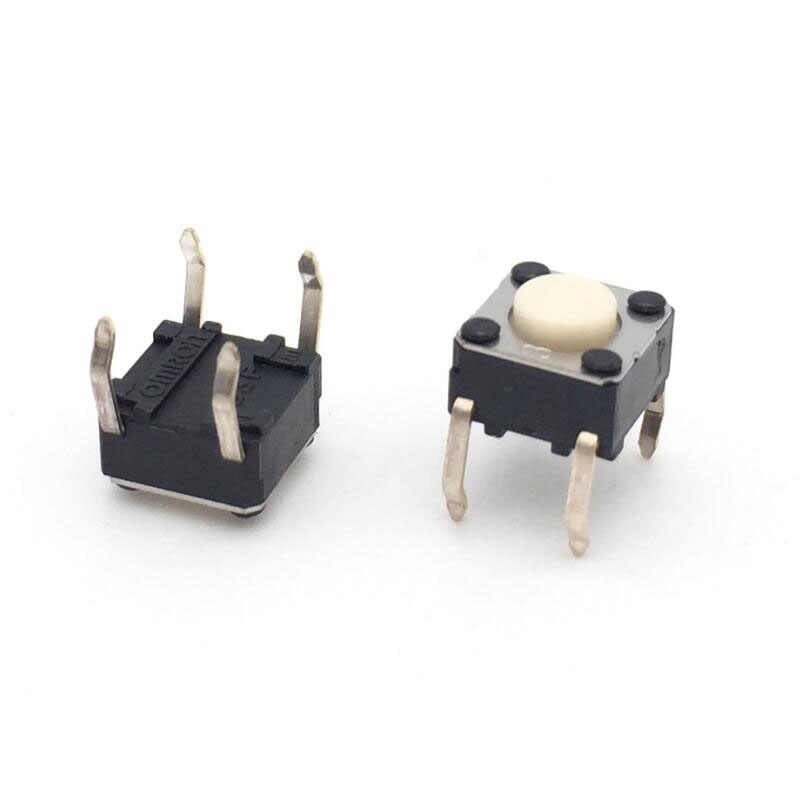 明天拿貨 日本製 歐姆龍 B3F-1000 OMRON 微動開關 觸摸開關 中鍵 6x6x4.3mm 滑鼠按鍵 | 蝦皮購物