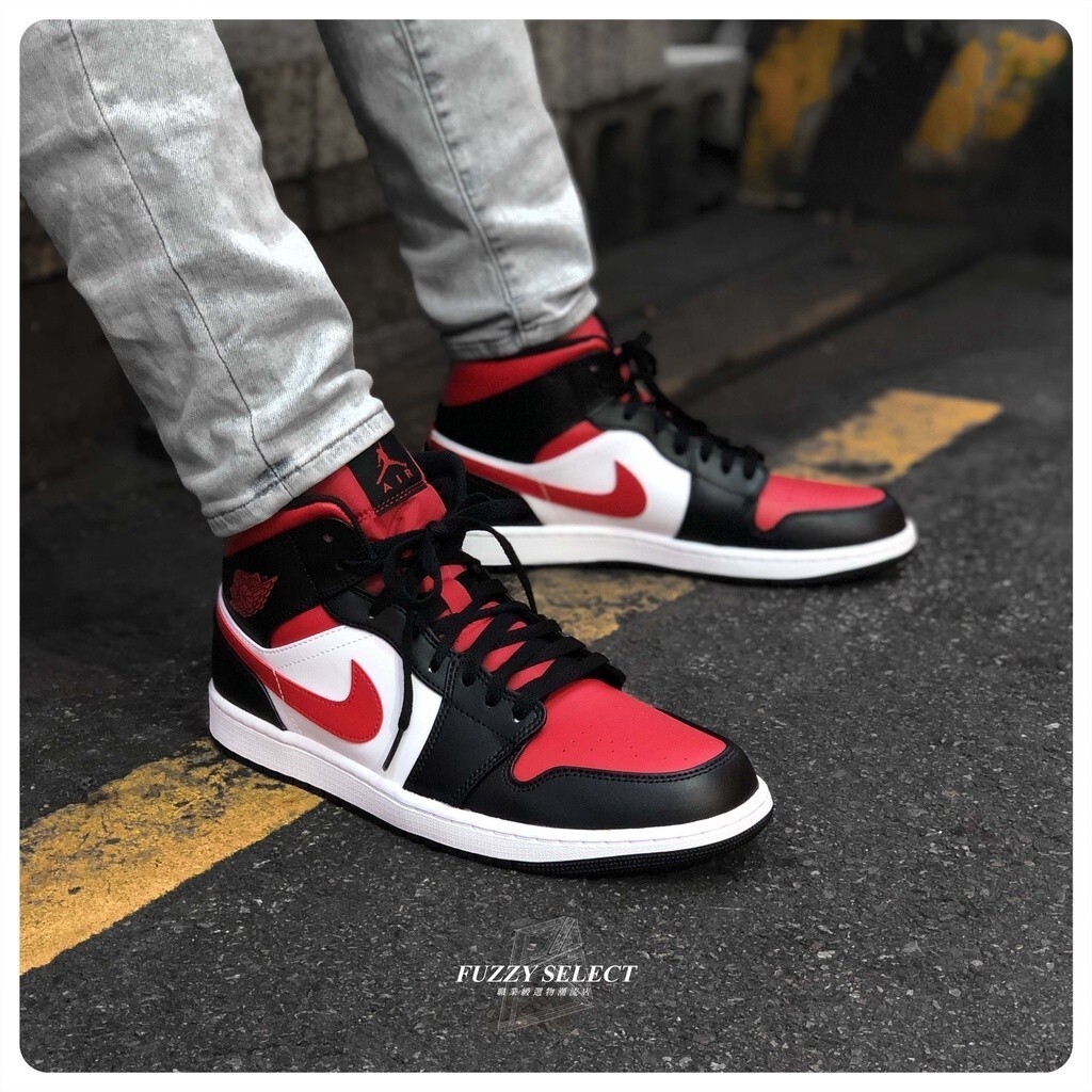 G.shos]Air Jordan 1 Mid Bred Toe 黑紅 芝加哥 554724-079 Bq6472 | 蝦皮購物