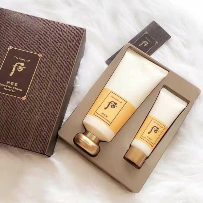 【Mia1855】韓國 Whoo 后 拱辰享 洗面乳套盒 180ml送40ml卸妝膏 潔面乳 卸妝乳 | 蝦皮購物