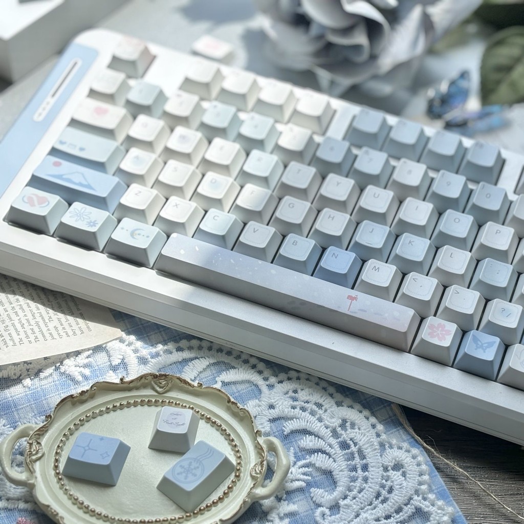 鍵帽 moa高度鍵帽 造型鍵帽 可愛鍵帽 龍乘 情書未來塗鴉原廠高度中性簡約95鍵熱陞華機械鍵盤鍵帽hi75 | 蝦皮購物