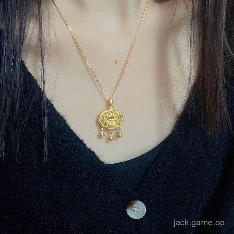 S925純銀中國風平安鎖吊墜項鏈送女友長命鎖骨鏈520情人節禮物295 | 蝦皮購物