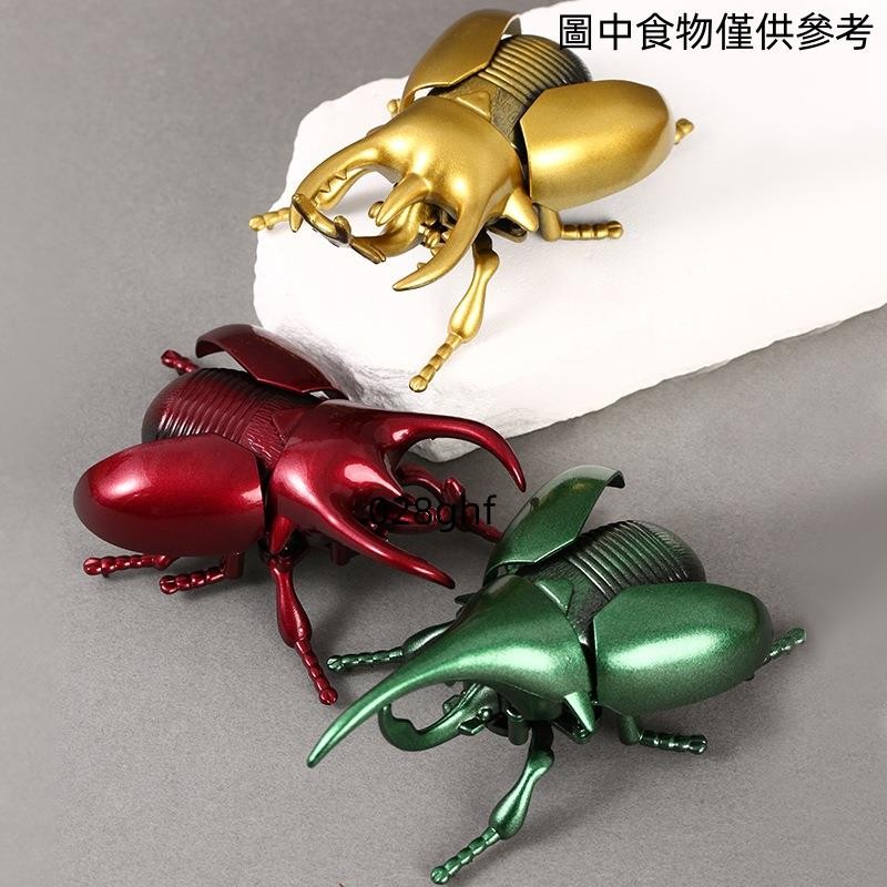 [桃園發貨]創意發條甲殼蟲 會動的昆蟲模型 仿真玩具 禮物 YL212 | 蝦皮購物