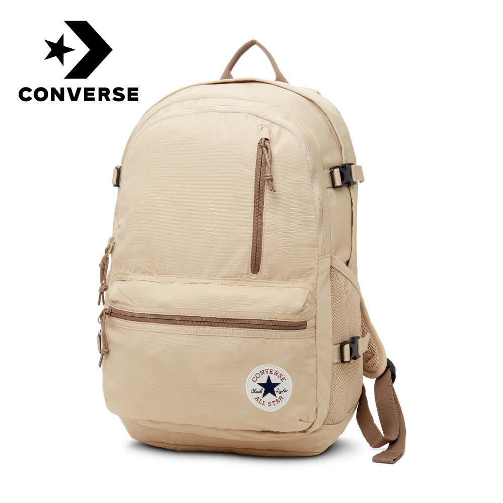【Converse】中性_10021138-A13_STRAIGHT EDGE BACKPACK_背包_奶茶 官方旗艦店 | 蝦皮購物
