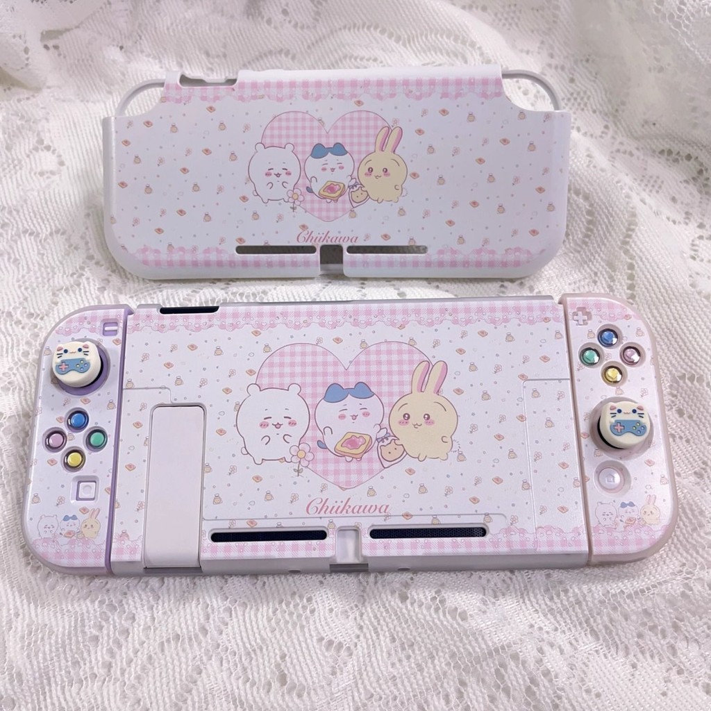 免運 oled硬殻 switch保護殻 lite保護套 遊戲機手把軟殻 chiikawa保護套 烏薩奇保護殼 掌機防摔殼 | 蝦皮購物