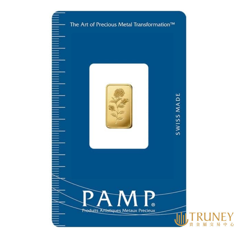【TRUNEY貴金屬】瑞士PAMP薔薇金條1公克 - 檢驗卡裝 | 蝦皮購物