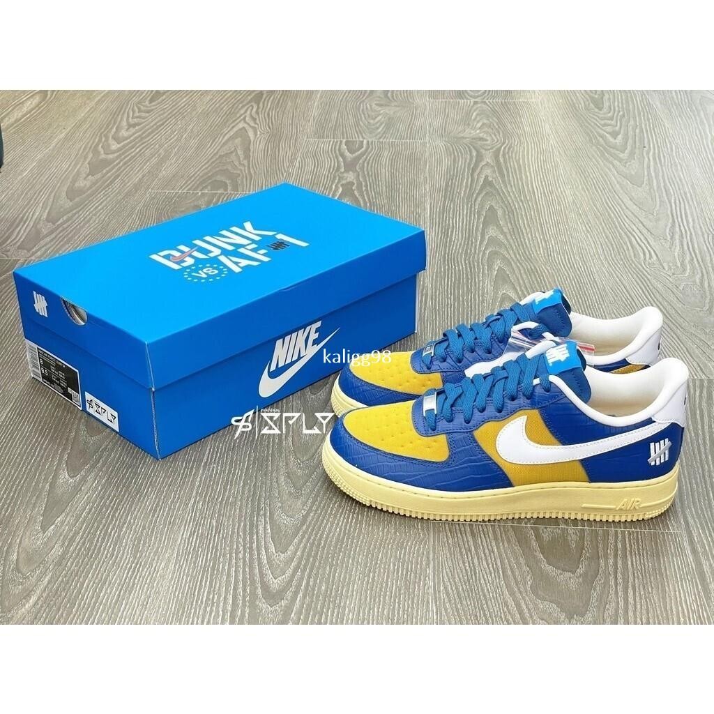 [7Day]Undefeated x Nike Air Force 1 黃藍 蛇紋 DM8462-400 | 蝦皮購物