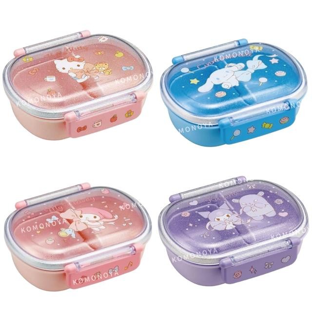 【現貨】小禮堂 SKATER 三麗鷗 雙扣便當盒 360ml QAF2BAAG (蝴蝶結款) Kitty 美樂蒂 | 蝦皮購物
