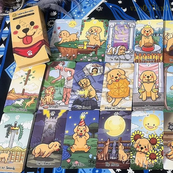 拉布拉多可愛小狗Labradorable Tarot韋特卡牌塔羅taluo神諭桌遊 DUAE | 蝦皮購物