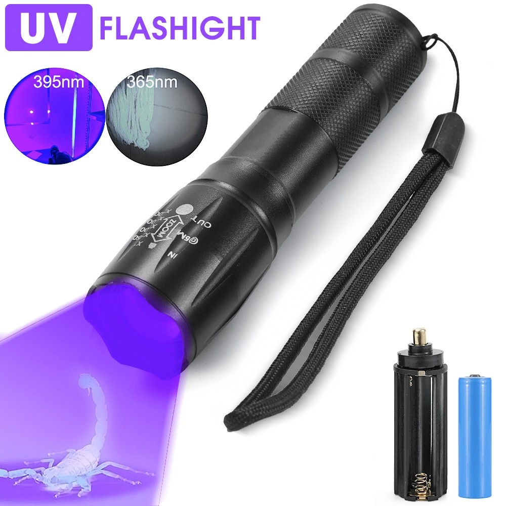 White Light Dual Light Retractable UV Flashlight 395 / 2-in- | 蝦皮購物