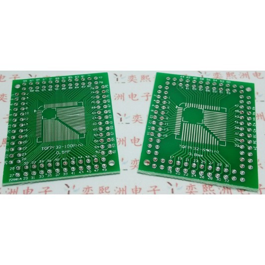 775 LQFP FQFP TQFP 32 44 64 80 100轉直插轉接板 0.5/0.8mm均適用 | 蝦皮購物